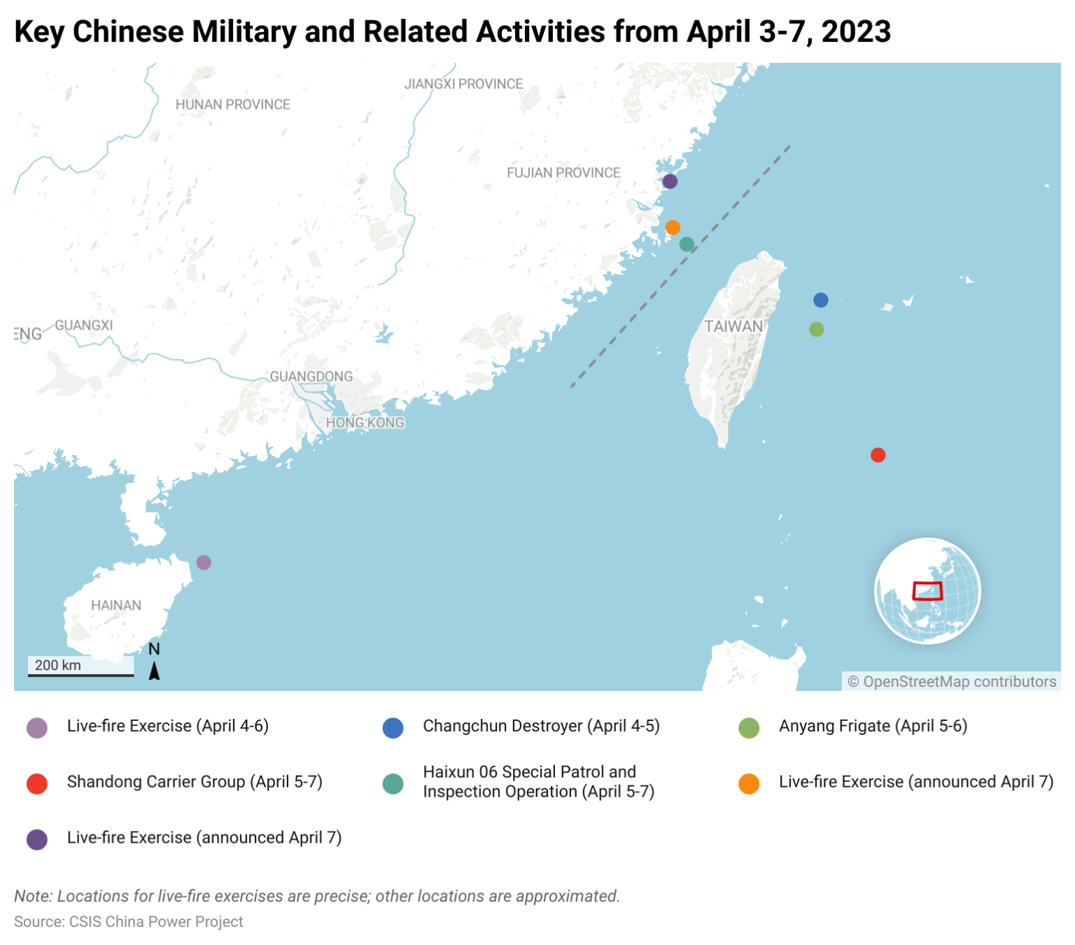 Tracking China’s April 2023 Military Exercises around Taiwan ...